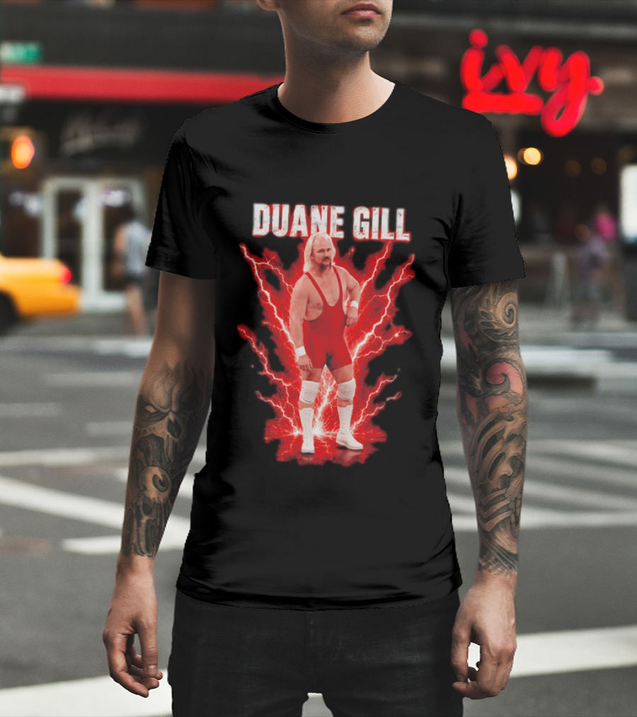 Duane Gill Professional Wrestling Wrestler Red Lightning Outfit T-Shirt