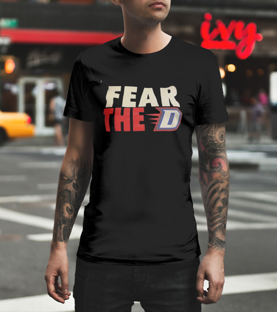 Fear The D DePaul Blue Demons Basketball Team Spirit T-Shirt