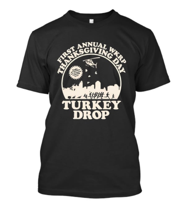 WKRP In Cincinnati First Annual Thanksgiving Day Turkey Drop T-Shirt