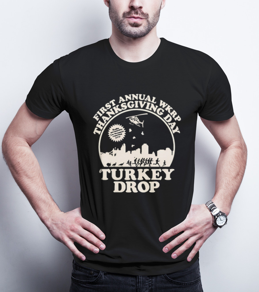 WKRP In Cincinnati First Annual Thanksgiving Day Turkey Drop T-Shirt