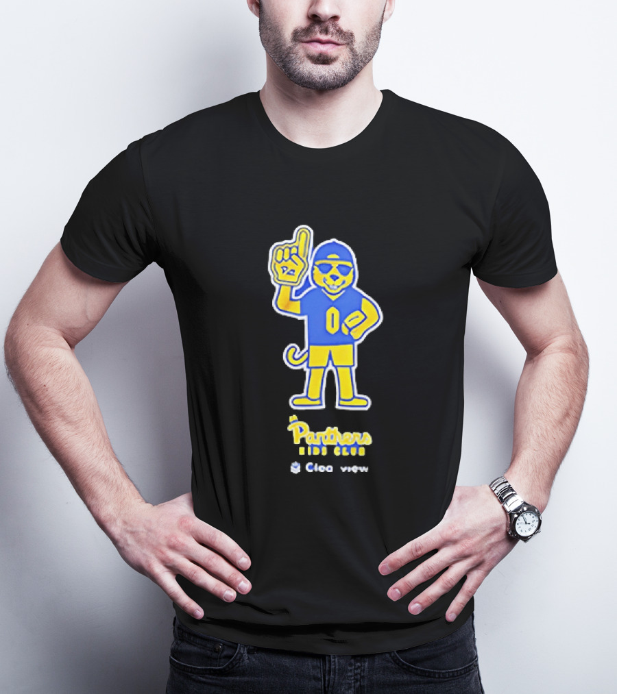 Pittsburgh Panthers Jr Panthers Club Clearview Mascot Football Fan T-Shirt