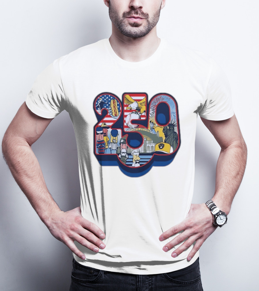 250th Anniversary Of America 2026 Patriotic Eagle Liberty Fireworks Baseball Celebration T-Shirt