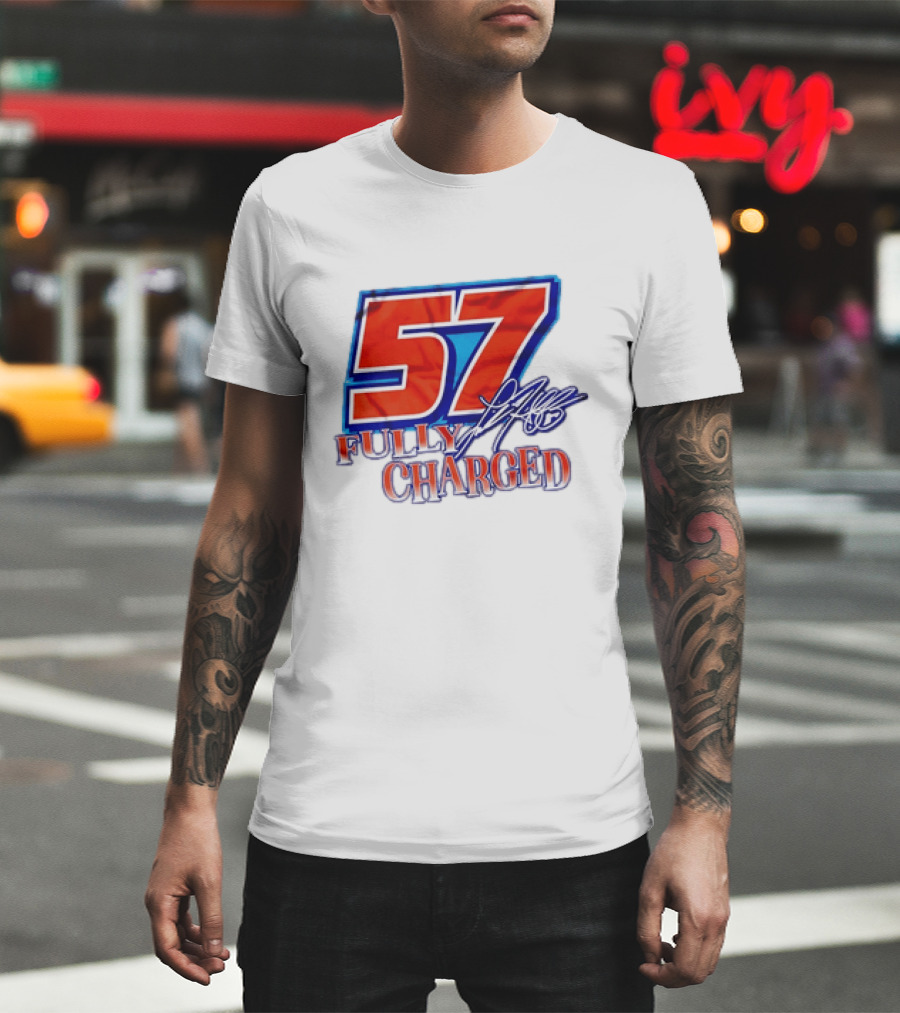 Kyle Larson 57 Fully Charged Hendrick Motorsports Racing Fan T-Shirt