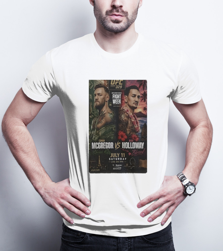 UFC 329 International Fight Week Conor McGregor Vs Max Holloway July 11 Las Vegas Live On PPV Arena 7 T-Shirt
