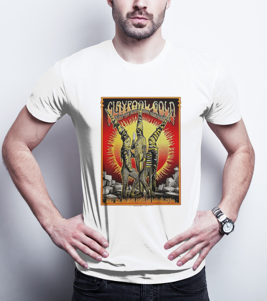 Primus Claypool Gold Tour 2026 Gallagher Square San Diego July 1 Psychedelic T-Shirt