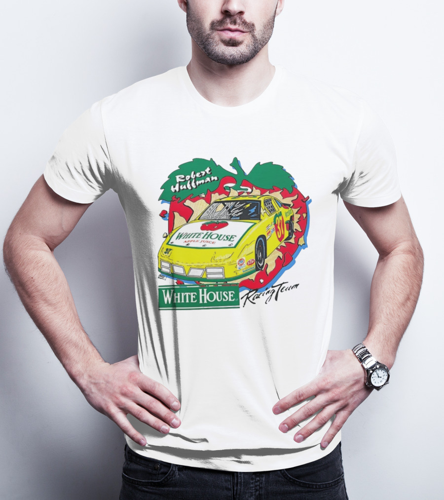 Robert Huffman White House Apple Juice Racing Team Car 37 NASCAR T-Shirt