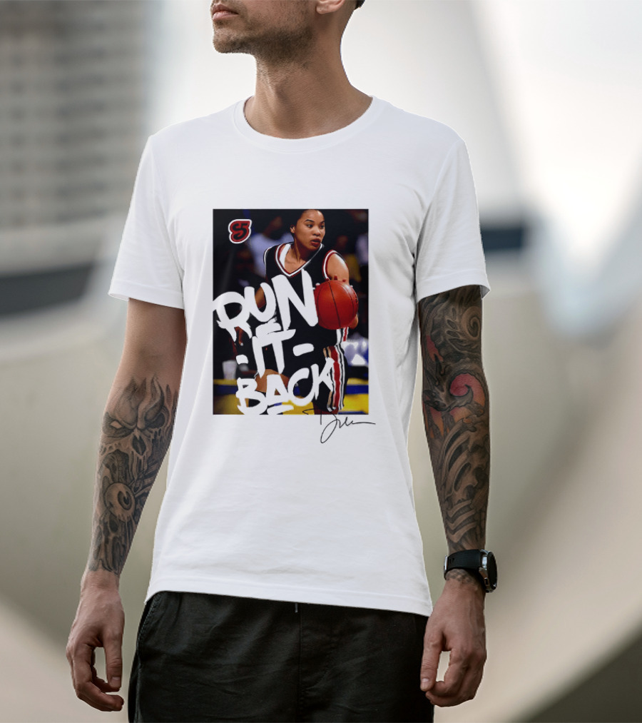 Run It Back Nykesha Sales Connecticut Huskies Basketball Player Action T-Shirt