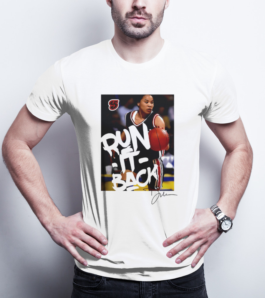 Run It Back Nykesha Sales Connecticut Huskies Basketball Player Action T-Shirt