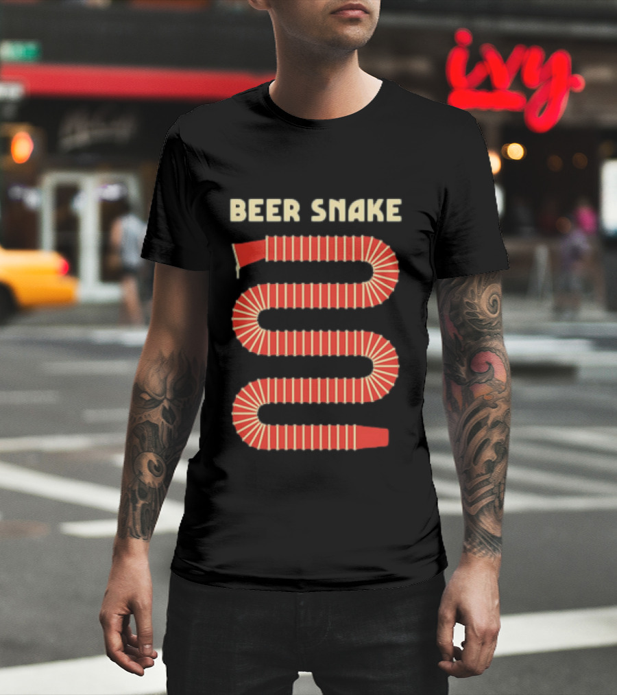 Beer Snake Drinking Game Party Festive Cups T-Shirt