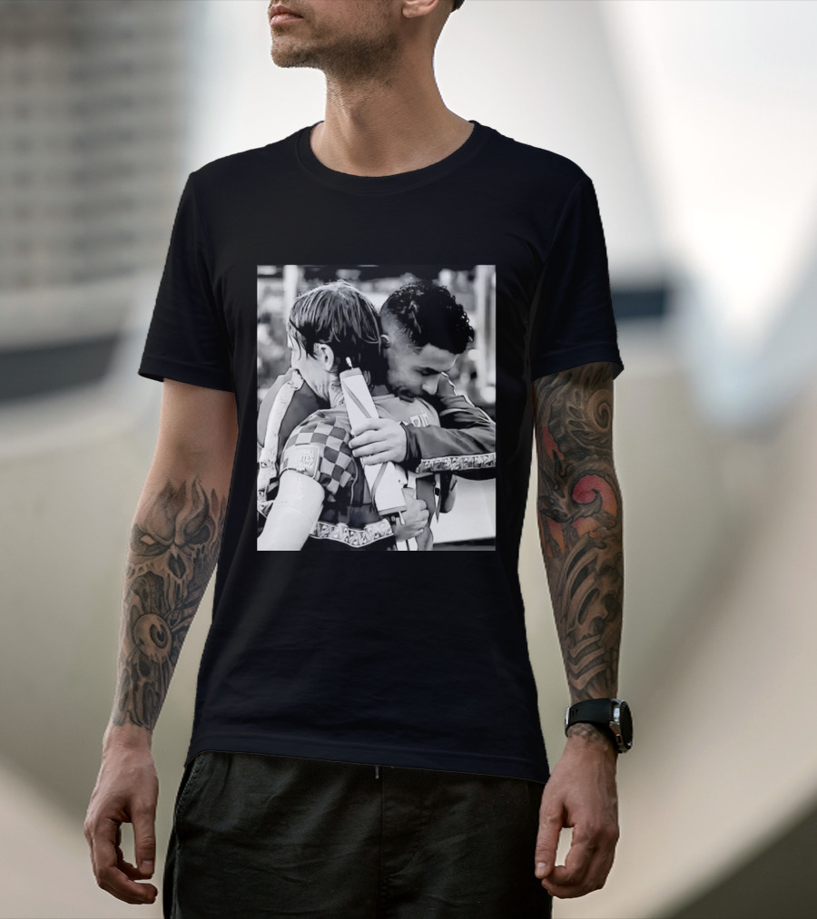 Football Unites The World Luka Modrić Cristiano Ronaldo Hug Memorial T-Shirt