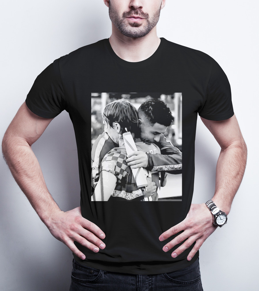Football Unites The World Luka Modrić Cristiano Ronaldo Hug Memorial T-Shirt