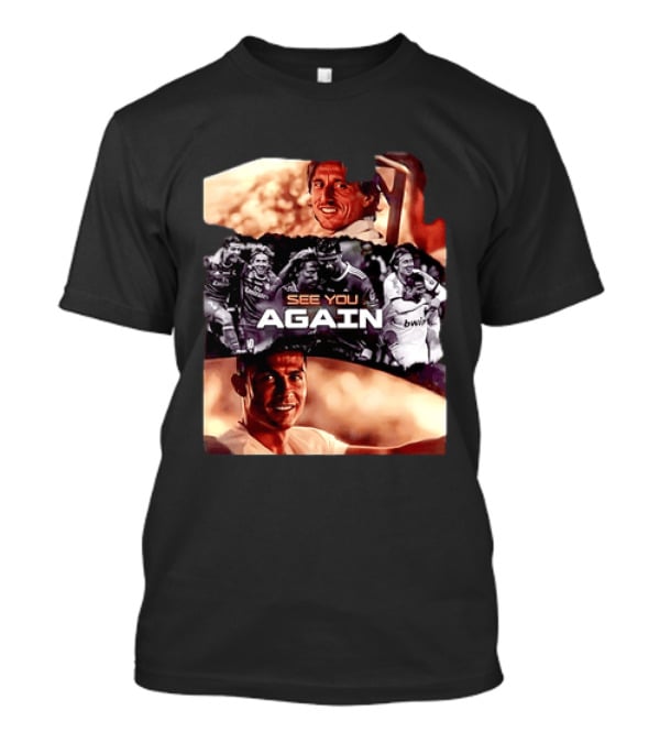 Luka Modric Cristiano Ronaldo Real Madrid See You Again Reunion T-Shirt