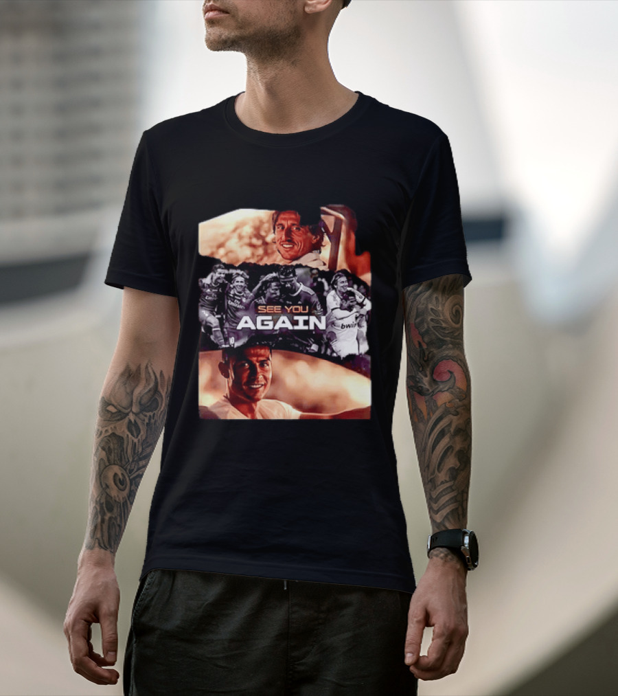Luka Modric Cristiano Ronaldo Real Madrid See You Again Reunion T-Shirt