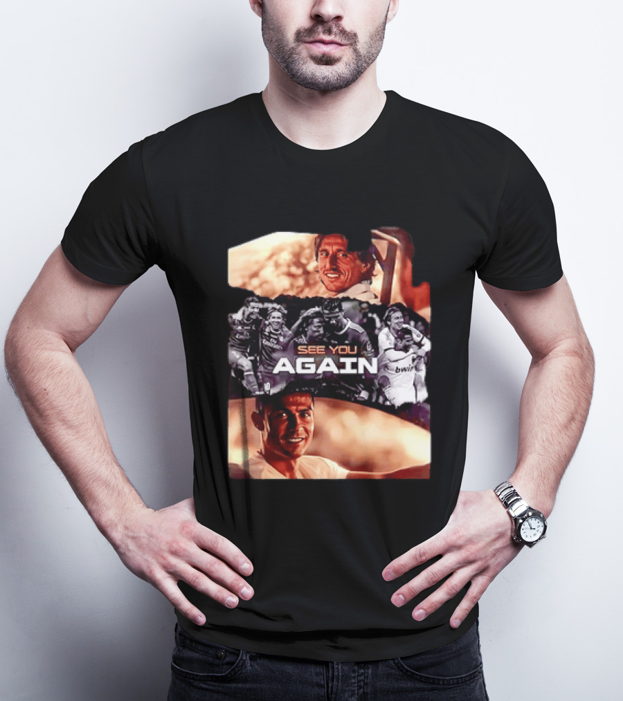 Luka Modric Cristiano Ronaldo Real Madrid See You Again Reunion T-Shirt