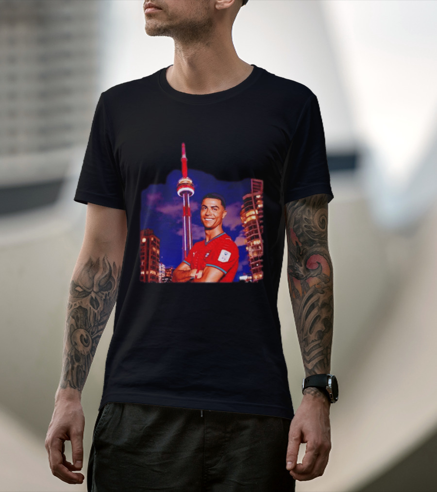 Cristiano Ronaldo Portugal National Team Iconic Victory Celebration T-Shirt