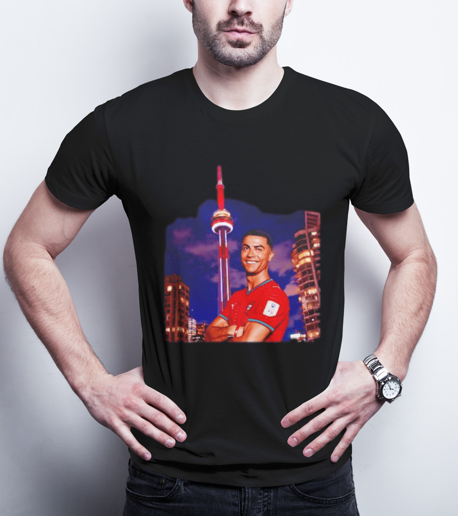 Cristiano Ronaldo Portugal National Team Iconic Victory Celebration T-Shirt