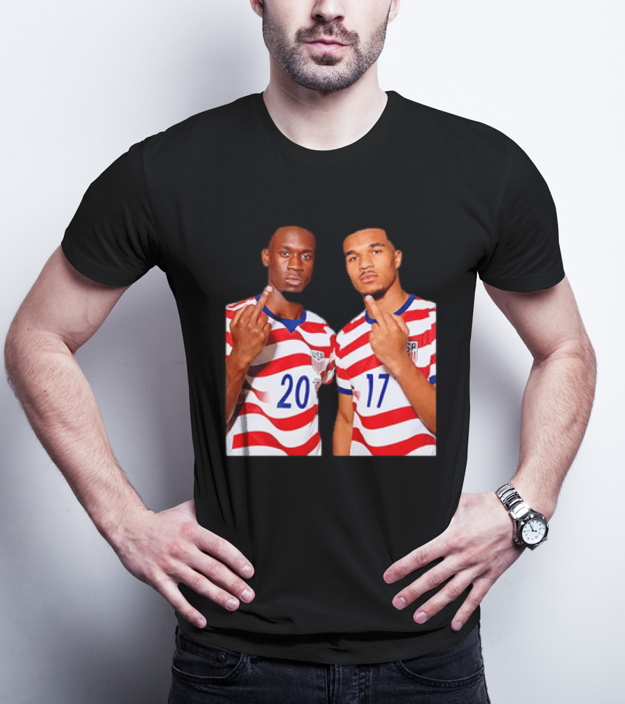 Folarin Balogun Malik Tillman USA National Team Middle Finger T-Shirt