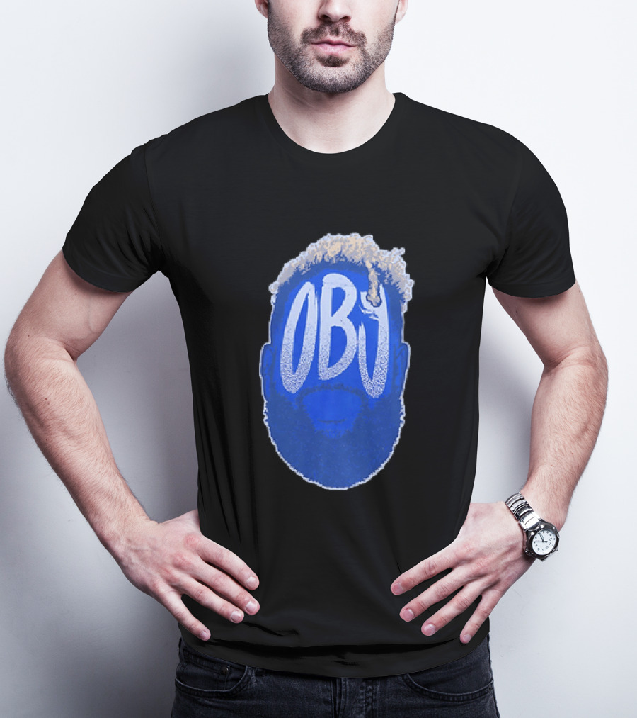 OBJ Odell Beckham Jr Big Head New York Giants T-Shirt