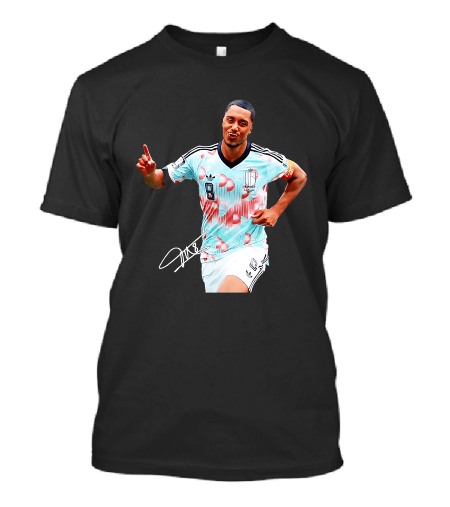 Youri Tielemans Belgium National Football Adidas Number 8 T-Shirt