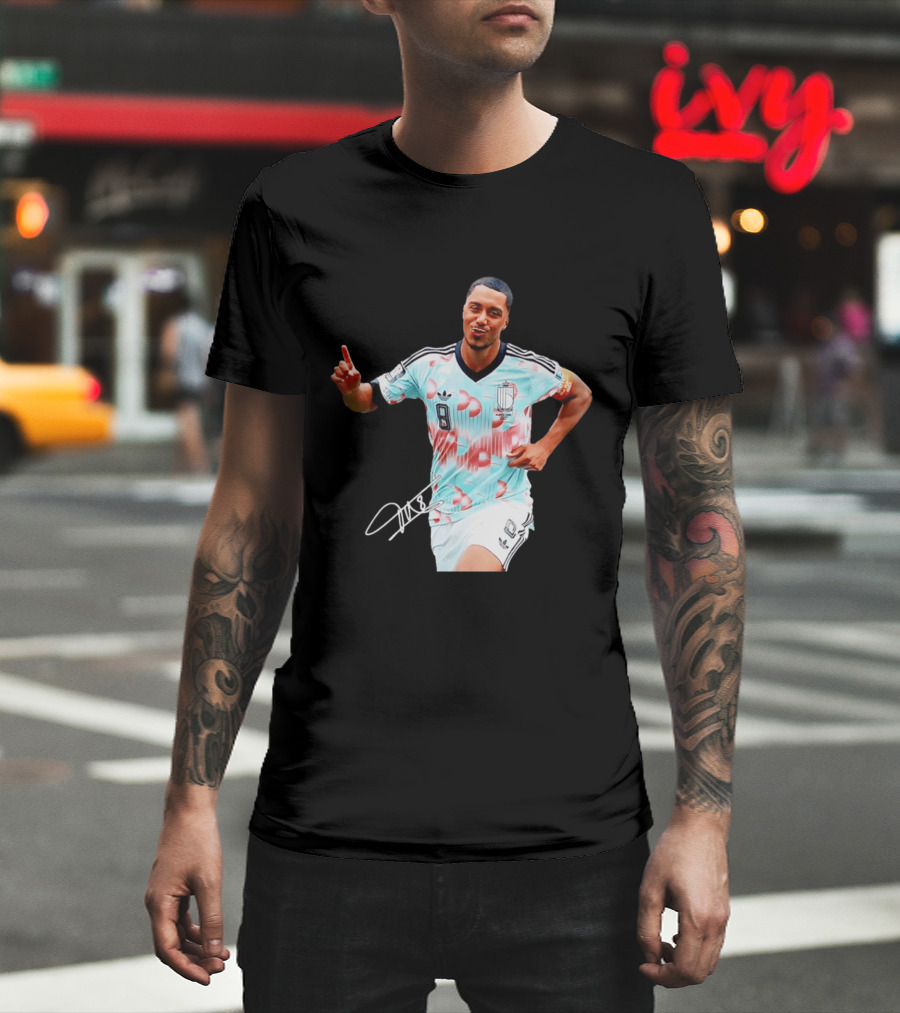 Youri Tielemans Belgium National Football Adidas Number 8 T-Shirt