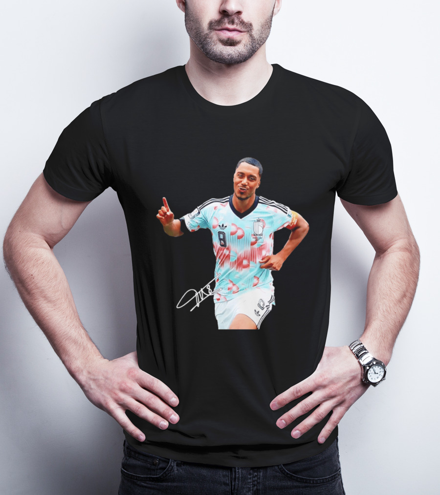 Youri Tielemans Belgium National Football Adidas Number 8 T-Shirt