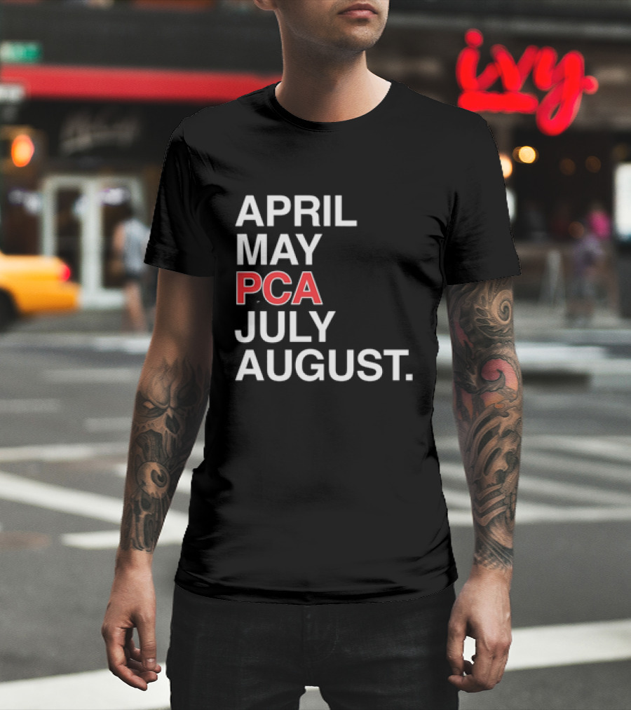 Pete Crow Armstrong PCA Chicago Cubs April May July August Calendar T-Shirt