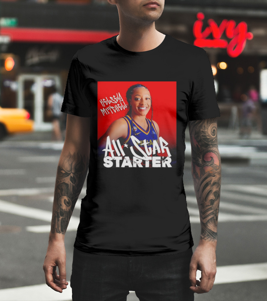 Kelsey Mitchell Indiana Fever All Star Starter Basketball T-Shirt