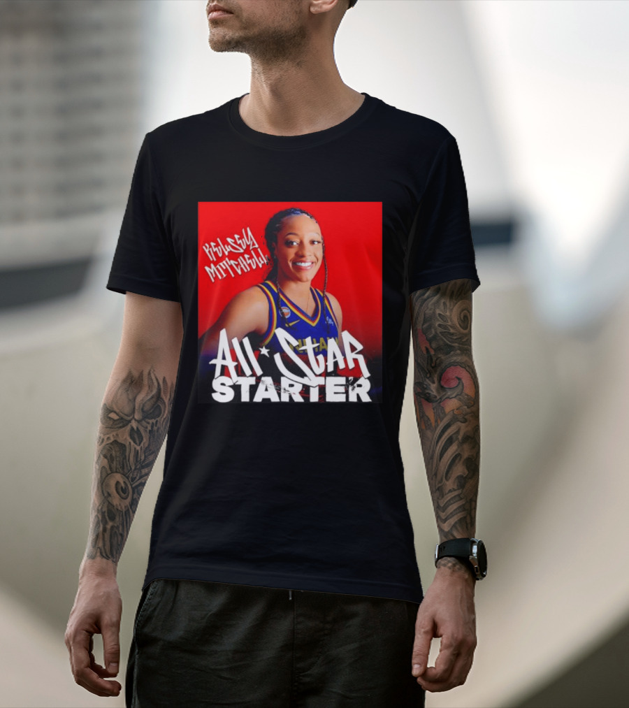 Kelsey Mitchell Indiana Fever All Star Starter Basketball T-Shirt