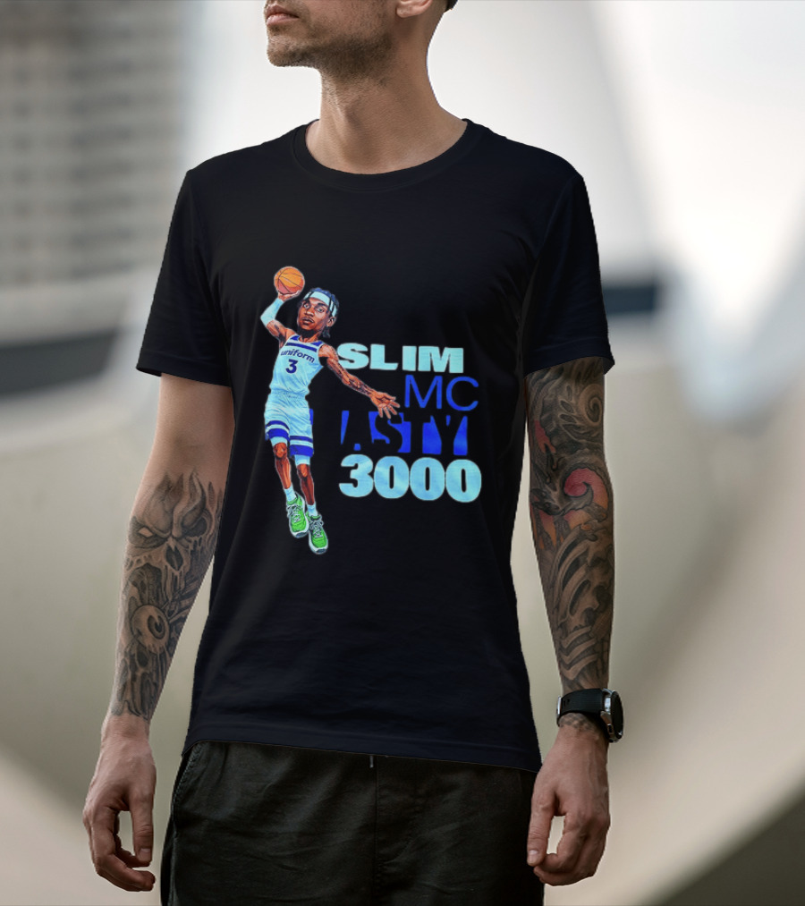 Slim Mc Nasty 3000 Jaden McDaniels Minnesota Timberwolves NBA Uniform 3 T-Shirt