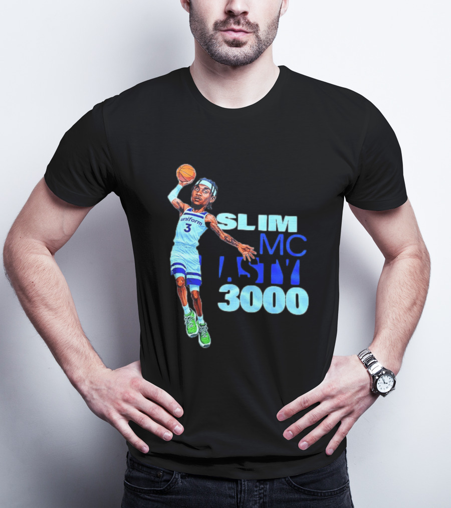 Slim Mc Nasty 3000 Jaden McDaniels Minnesota Timberwolves NBA Uniform 3 T-Shirt