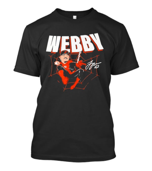Logan Webb San Francisco Giants MLB Baseball Webby Spider Man 62 T-Shirt