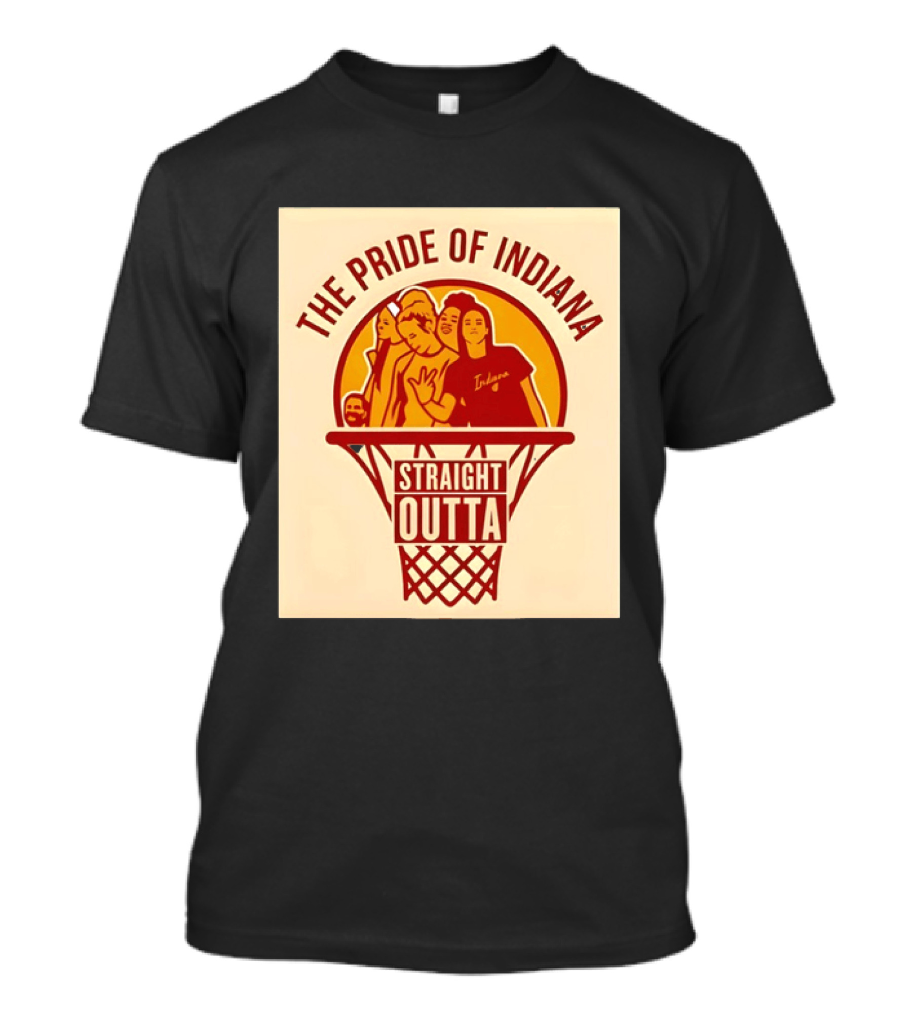 The Pride Of Indiana Straight Outta WNBA Basketball 2026 T-Shirt