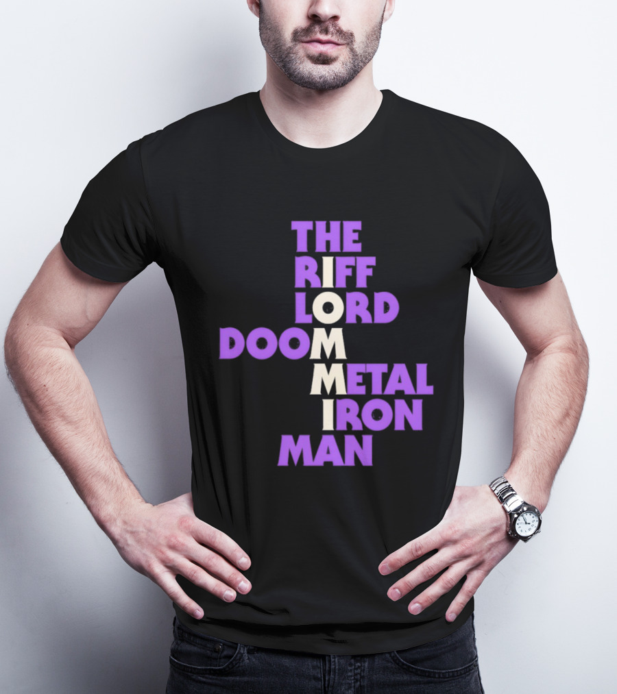 The Riff Lord Iommi Doom Metal Iron Man T-Shirt