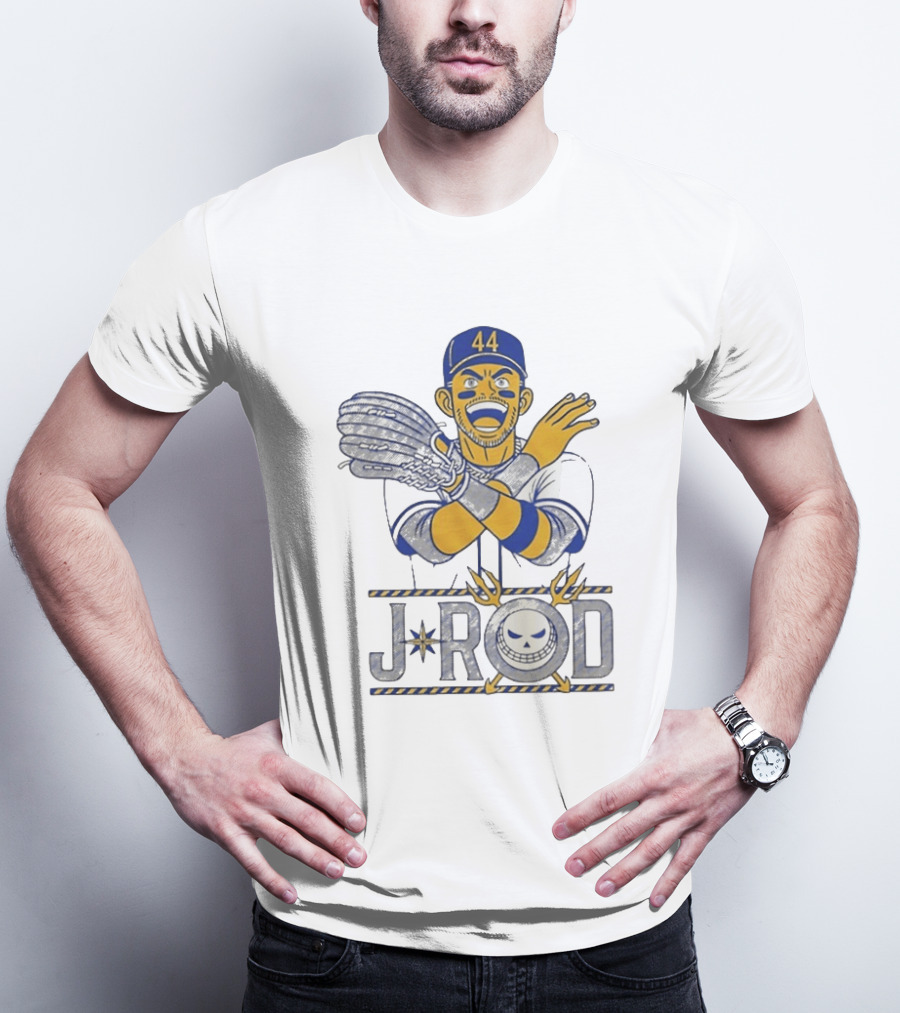 J Rod No Fly Zone 44 Cartoon Baseball T-Shirt