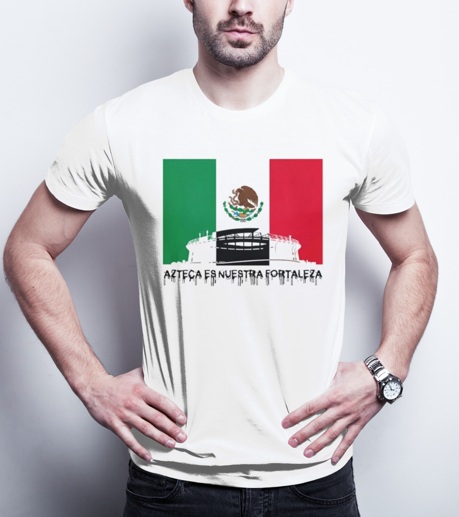 Estadio Azteca Es Nuestra Fortaleza Altitude Mexico Football T-Shirt