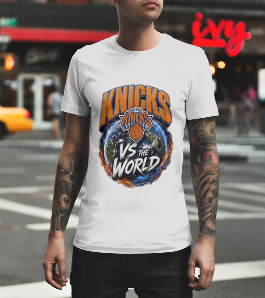 Knicks New York VS The World Basketball Team T-Shirt