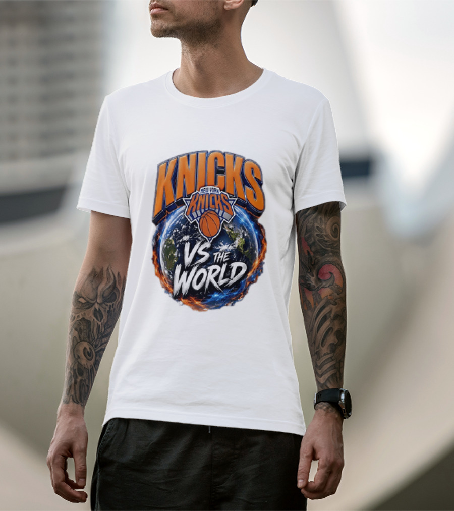 Knicks New York VS The World Basketball Team T-Shirt