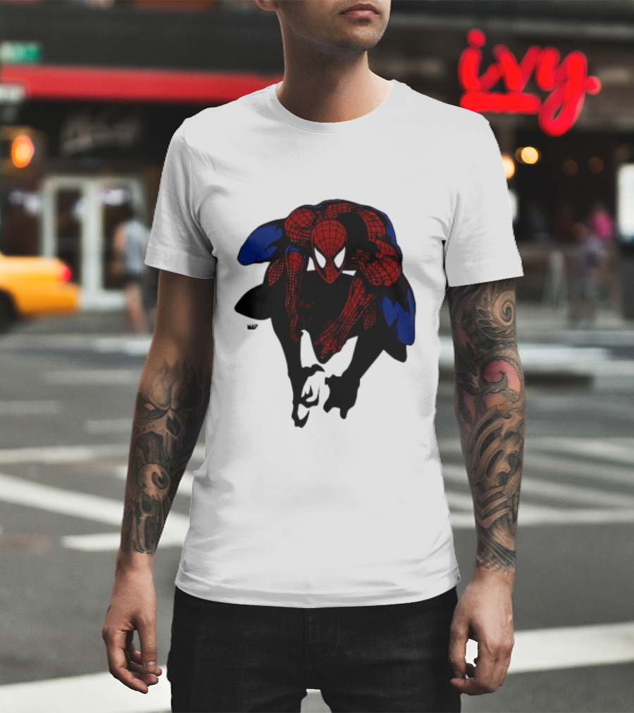 Spider Man Marvel Comics Dynamic Action Pose T-Shirt