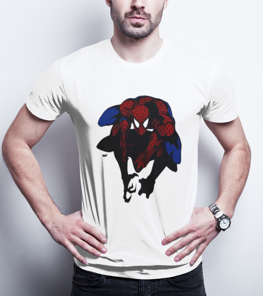 Spider Man Marvel Comics Dynamic Action Pose T-Shirt