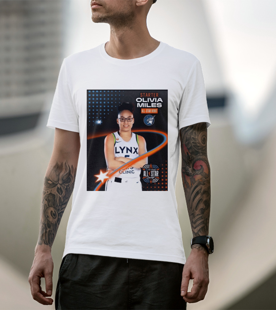 Starter Olivia Miles All Star Debut Lynx AT&T WNBA All Star Chicago T-Shirt