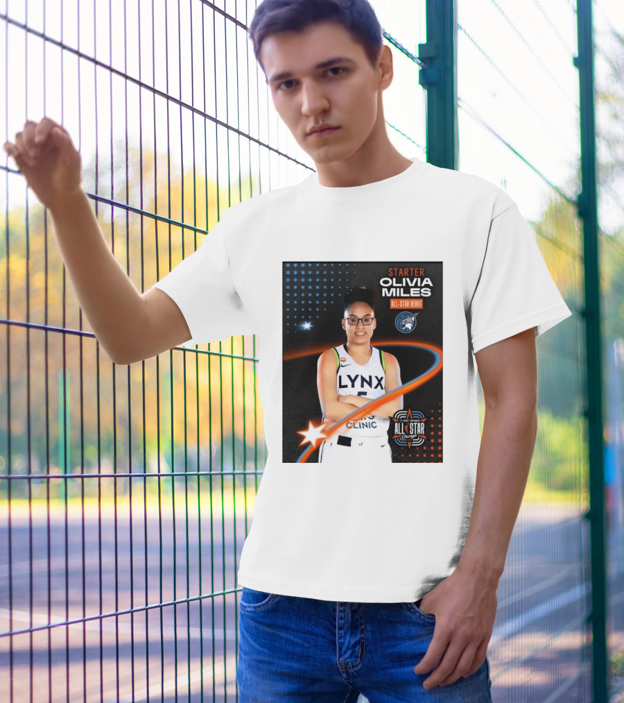 Starter Olivia Miles All Star Debut Lynx AT&T WNBA All Star Chicago T-Shirt