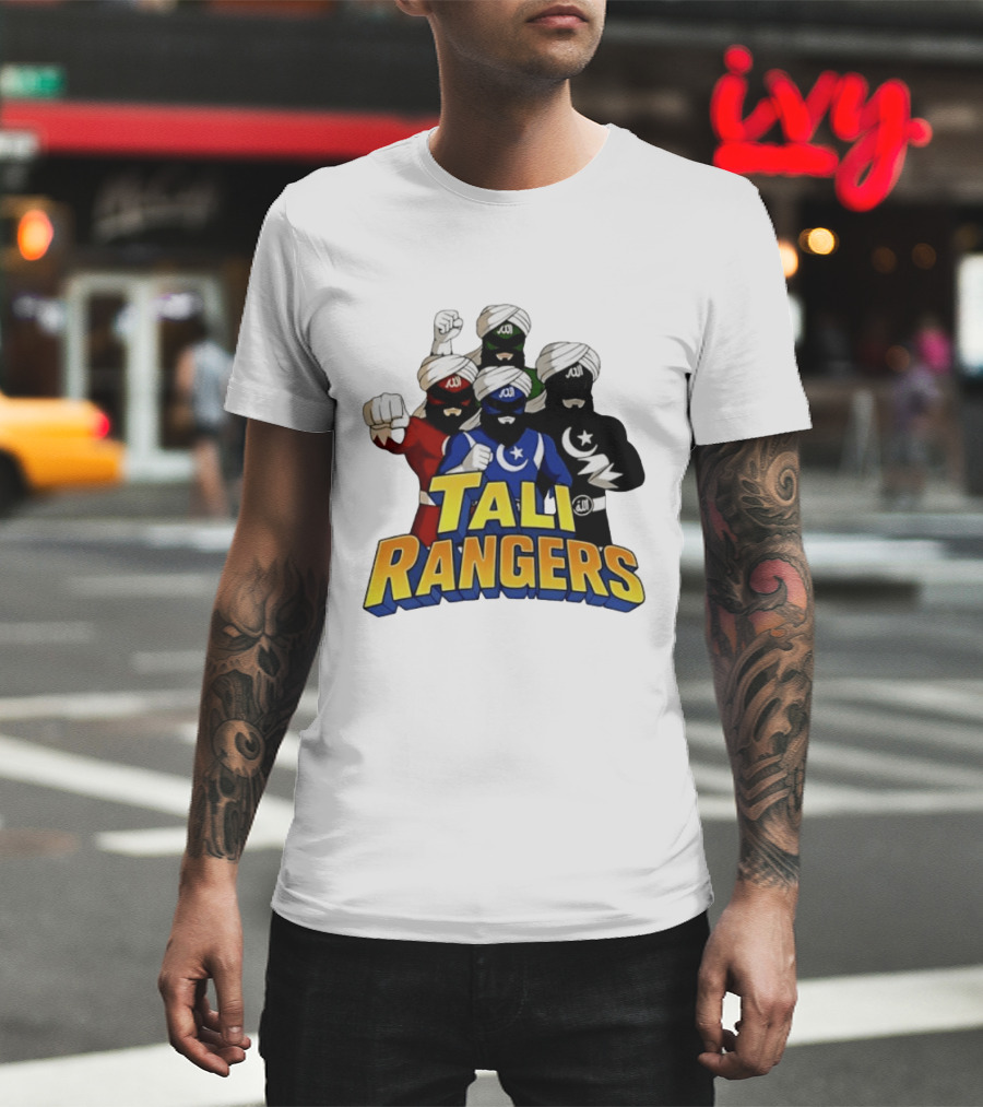 Tali Rangers Turban Wearing Superhero Group T-Shirt