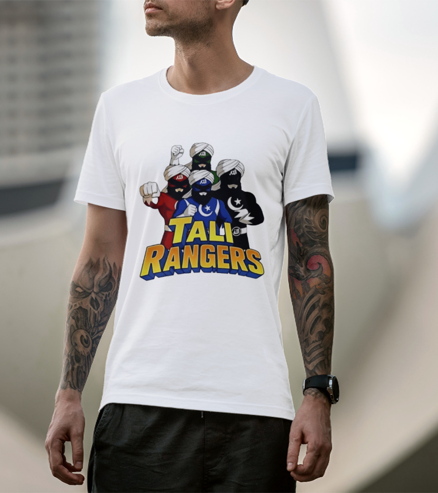 Tali Rangers Turban Wearing Superhero Group T-Shirt