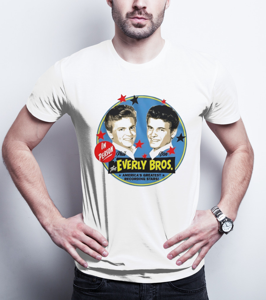 In Person Phil And Don The Everly Bros America's Greatest Recording Stars T-Shirt