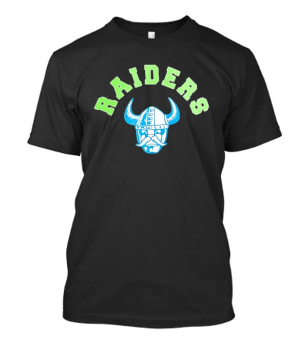 Viking Raiders Horned Helm Front View T-Shirt