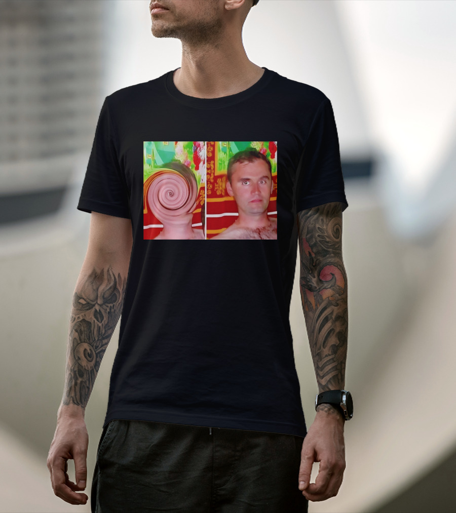 Swirly Kirk Charlie Robocough Kirkification Meme Spiral Face Effect T-Shirt