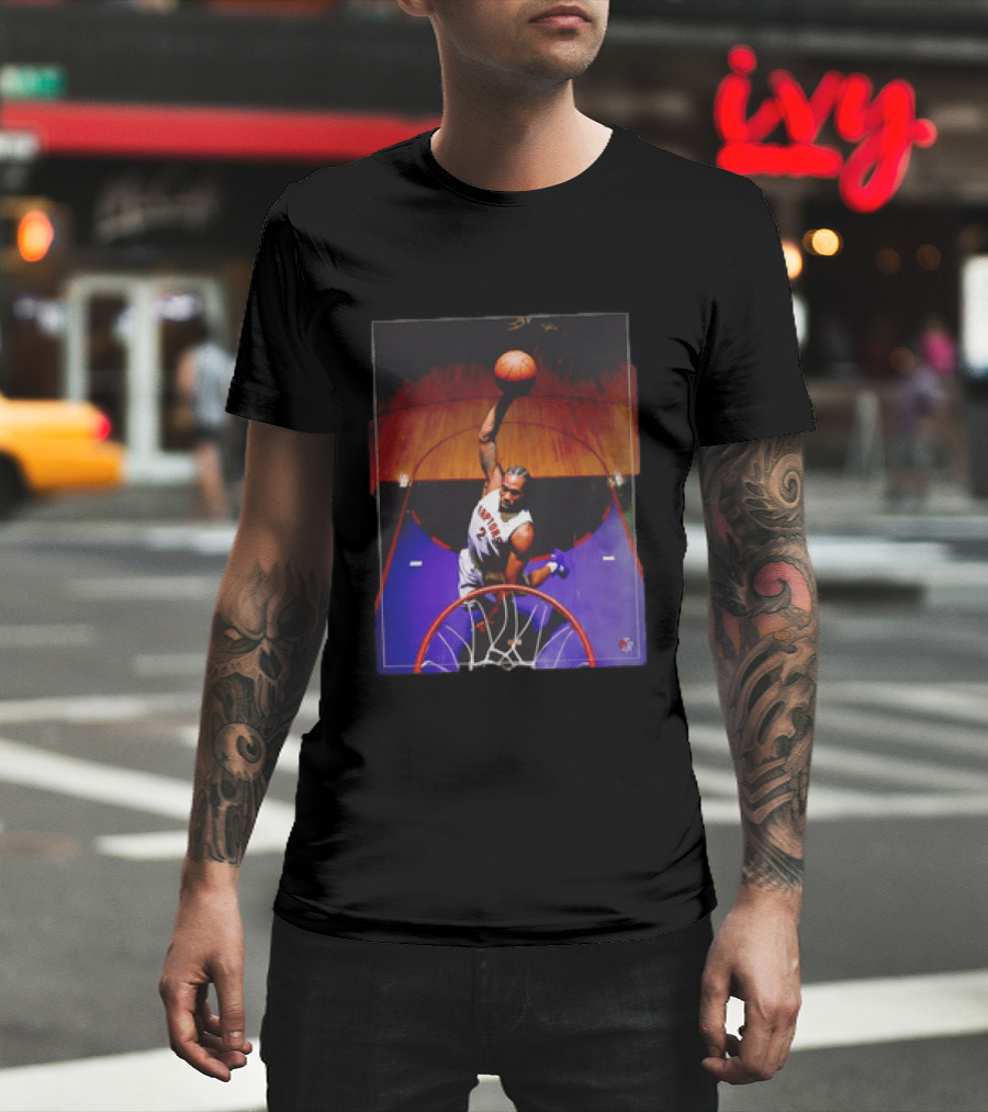 Vince Carter Toronto Raptors 15 Half Man Half Amazing Iconic Dunk T-Shirt