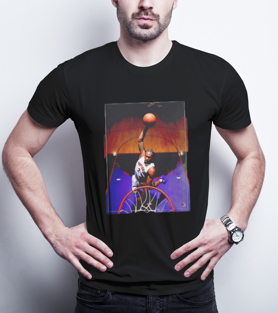 Vince Carter Toronto Raptors 15 Half Man Half Amazing Iconic Dunk T-Shirt