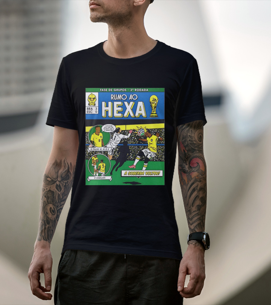 Vinicius Junior Brazil 2026 Rumo Ao Hexa Fase De Grupos O Garcom O Falso 9 A Soberba Voltou T-Shirt