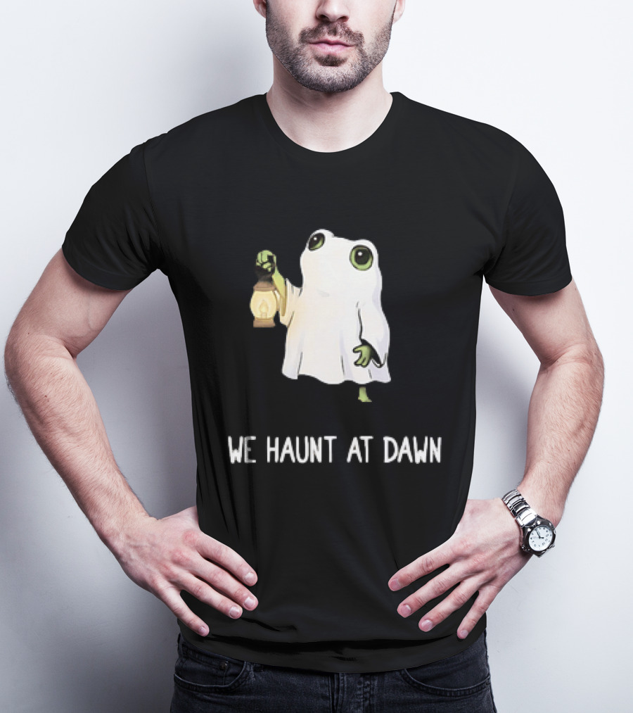 We Haunt At Dawn Ghost Frog Lantern T-Shirt